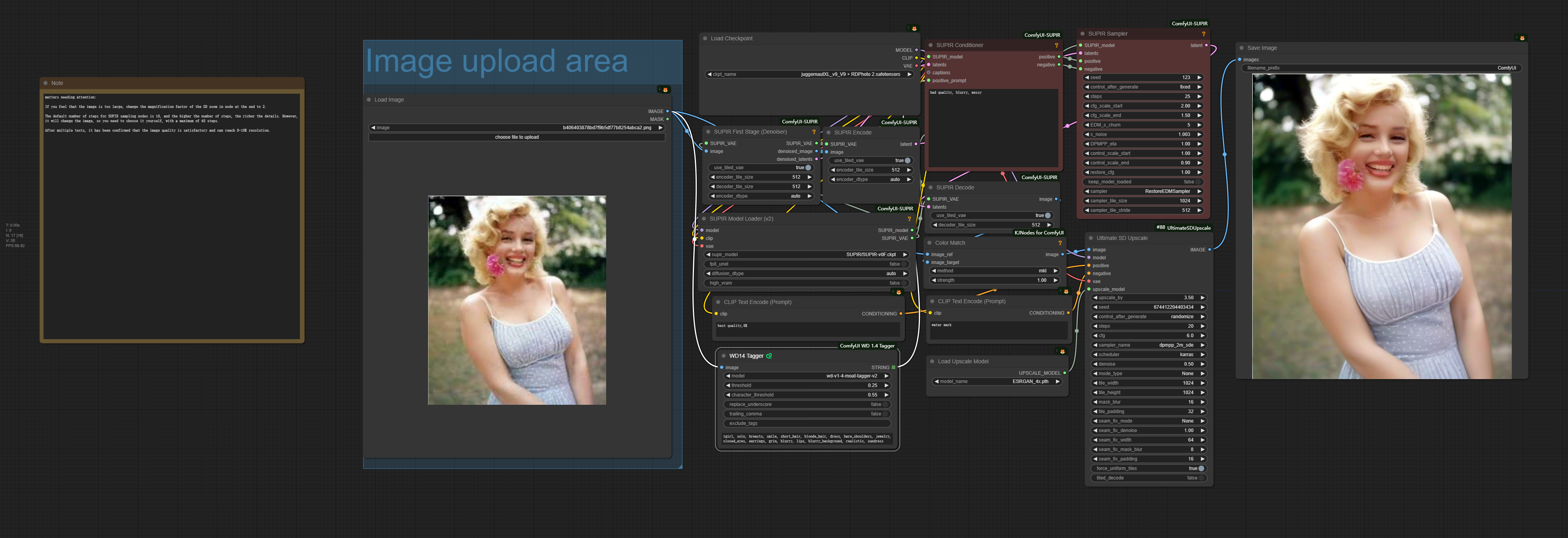 MimicPC - SUPIR + Ultimate SD Upscale: 8K Image Upscaler